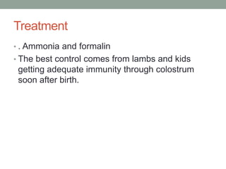 Entritis and diarrheal diseases of sheep and goats | PPTX