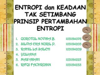 Entropi | PPTX