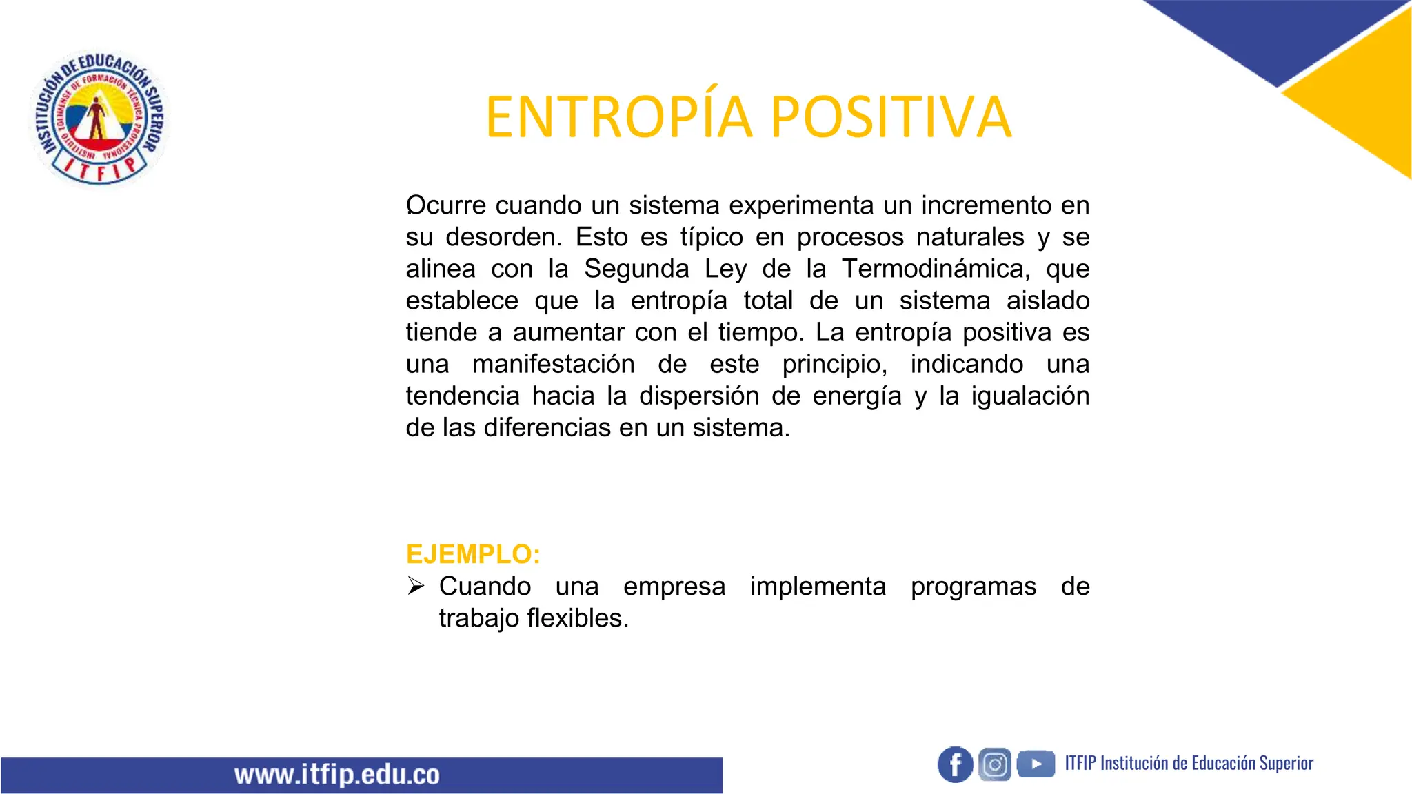 entropia y neguentropia en la teoria general de sistemas | PPTX