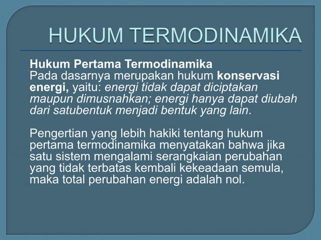 Entropi dan hukum termodinamika sujono | PPT