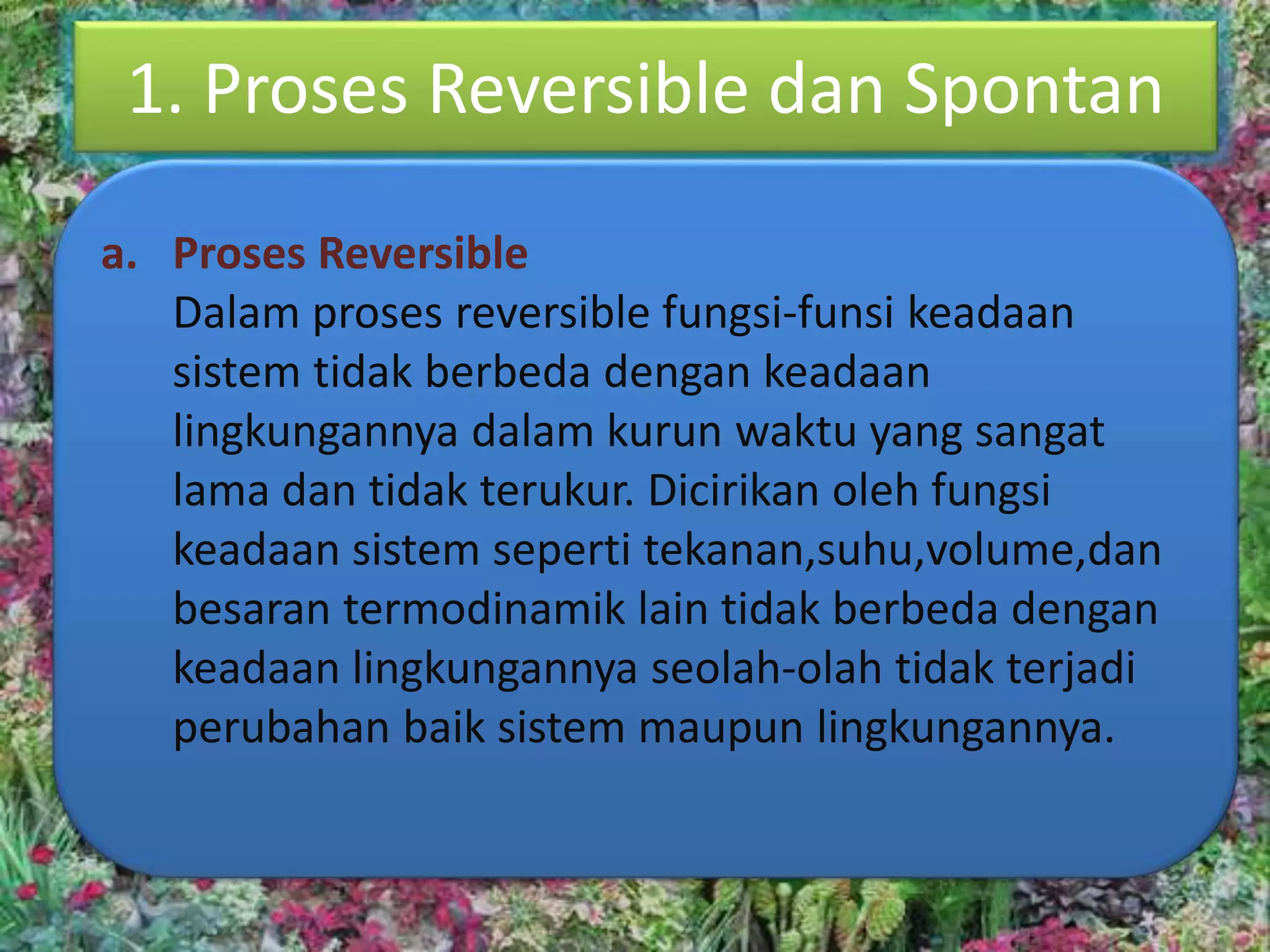 Entropi dan Kespontanan | PPTX