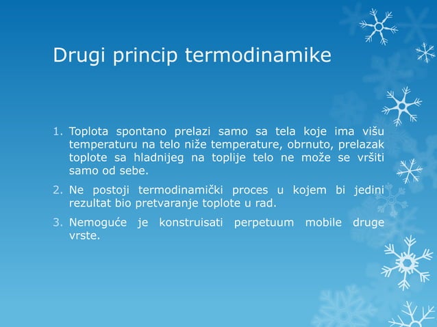 Entropija i drugi princip termodinamike | PPTX