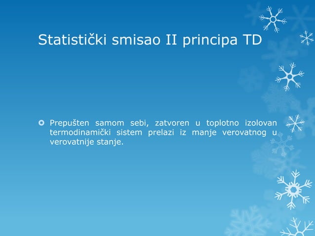 Entropija i drugi princip termodinamike | PPTX