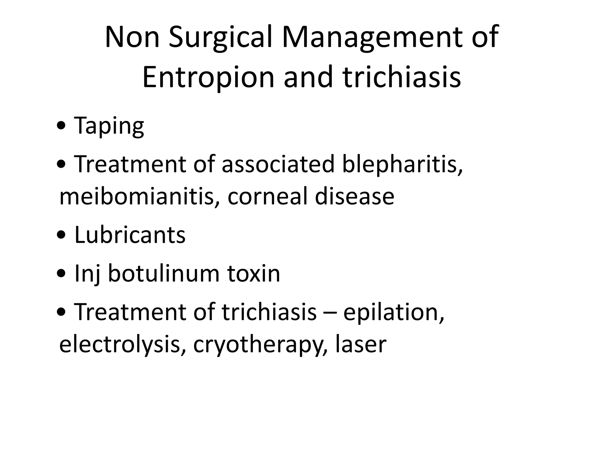 Entropion ectropion and ptosis repair | PPTX