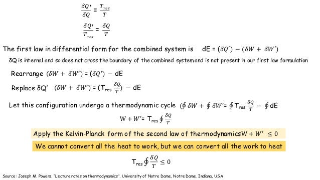 First Law Of Thermodynamics Differential Form