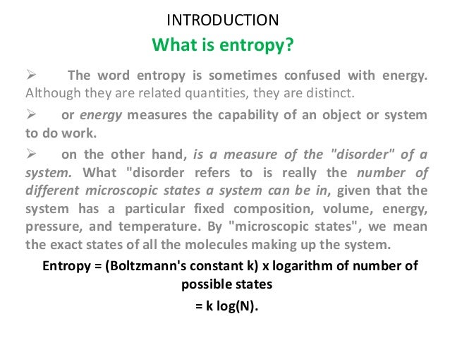 What is entropy - copHop