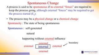 CHEMISTRY 217 Entropy.pdf (UNIVERSITY OF GHANA) | PDF