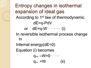 Entropy n process | PPTX | Physics | Science