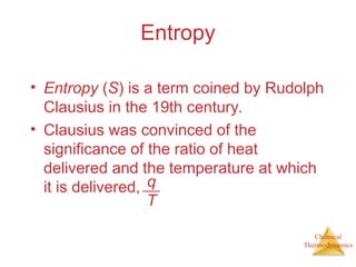 Chemistry Entropy and Gibbs energy - L2.ppt