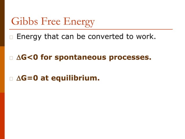 Entropy and Gibbs Free Energy.ppt | Chemistry | Science