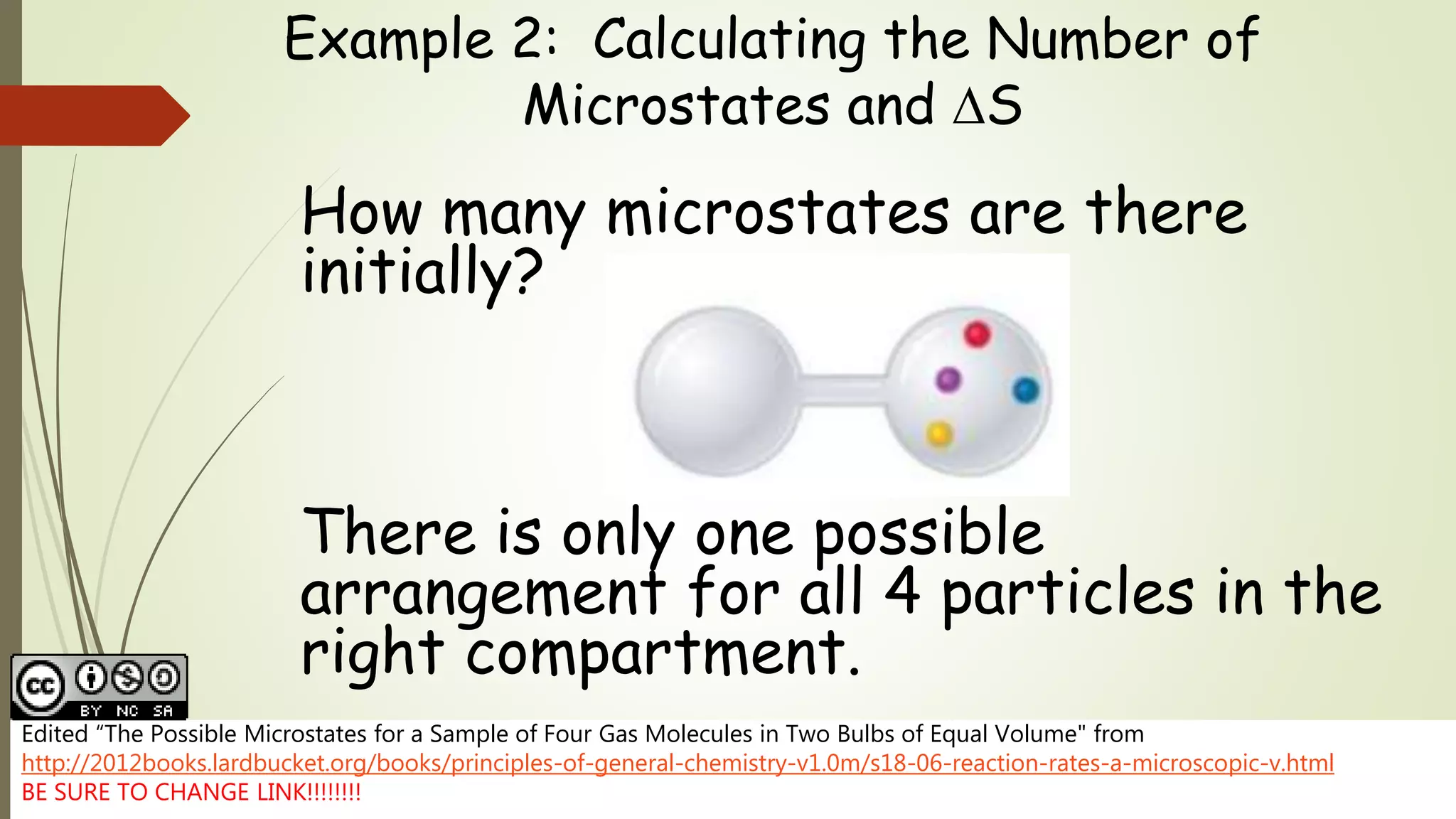 Chem 2 - The Second Law of Termodynamics: Entropy Microstates and the ...