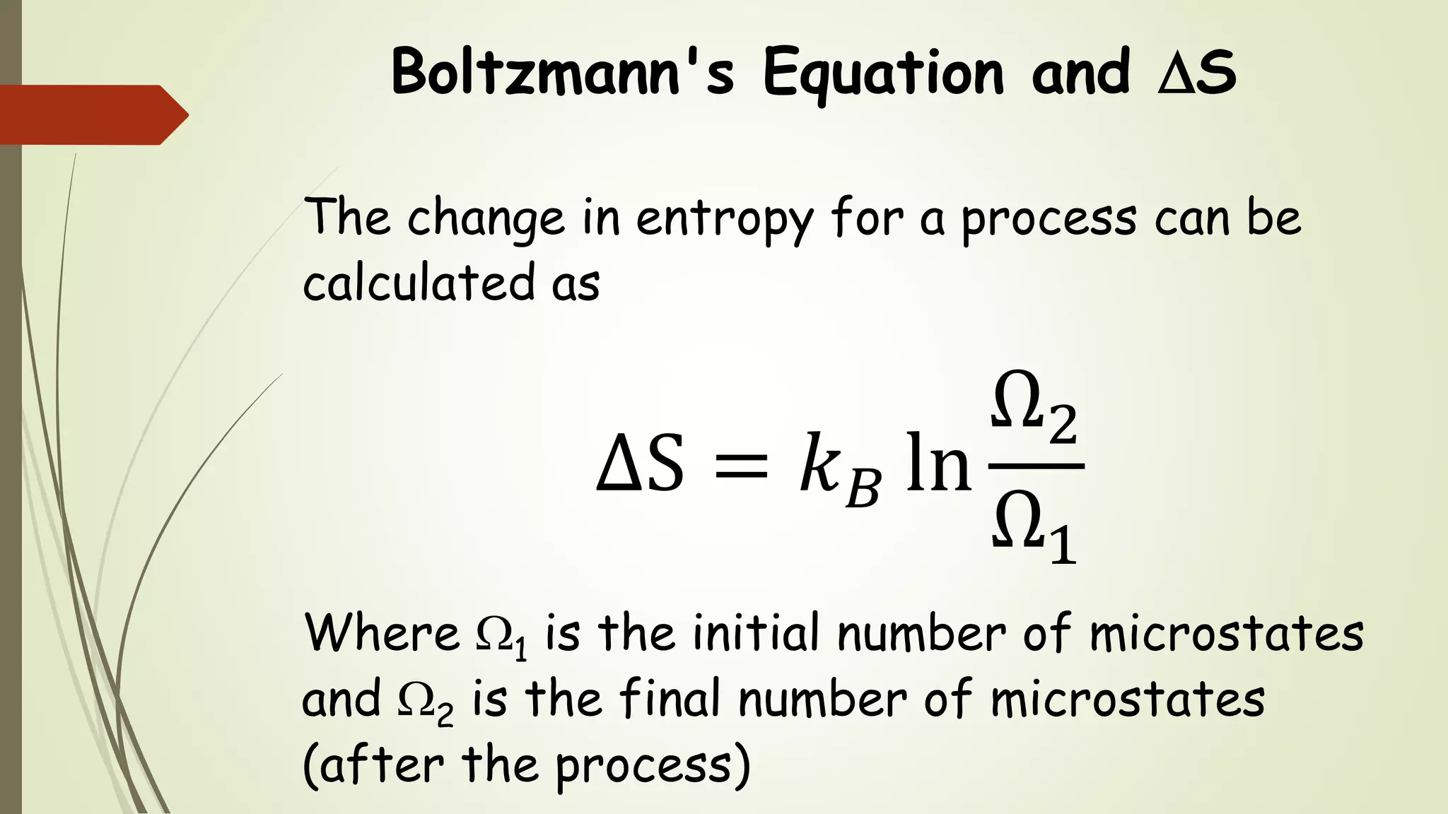 Chem 2 - The Second Law of Termodynamics: Entropy Microstates and the ...