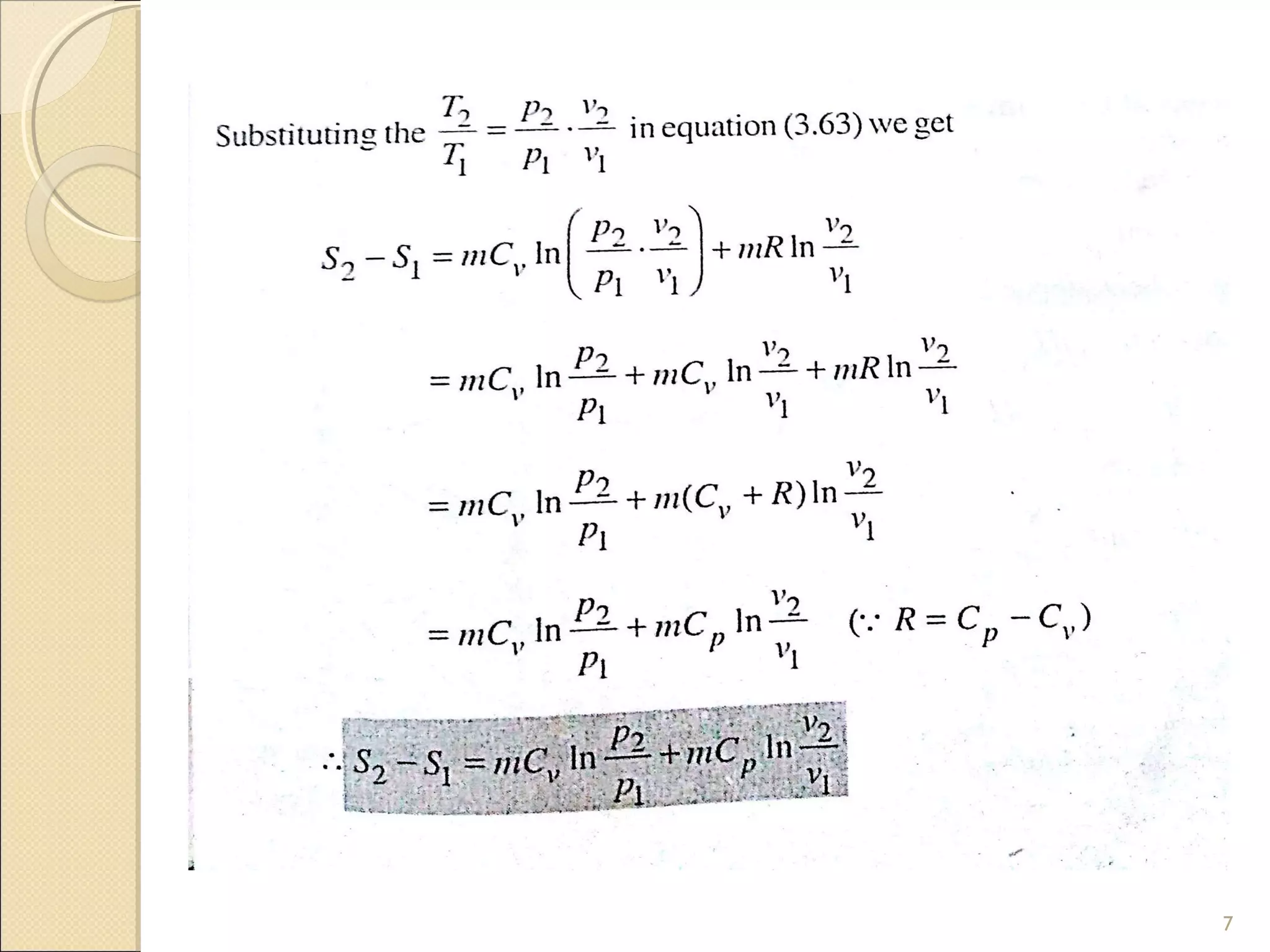 Entropy change during thermodynamic process | PPT