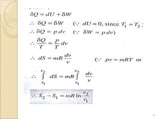 Entropy change during thermodynamic process | PPT
