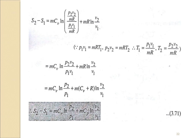 Entropy change during thermodynamic process | PPT