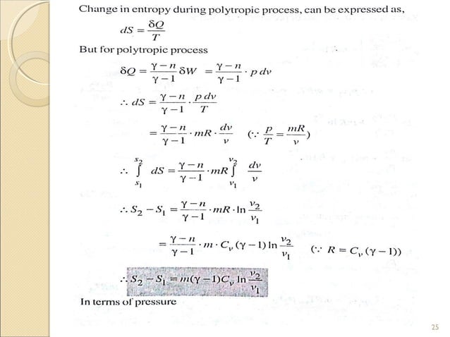 Entropy change during thermodynamic process | PPT
