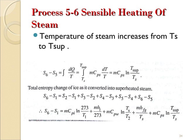 Entropy change during thermodynamic process | PPT