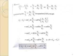 Entropy change during thermodynamic process | PPT