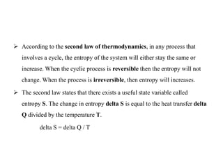 Entropy in physics, biology and in thermodynamics | PPTX