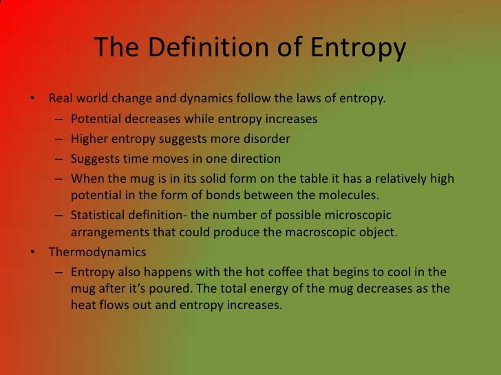 Entropy Presentation