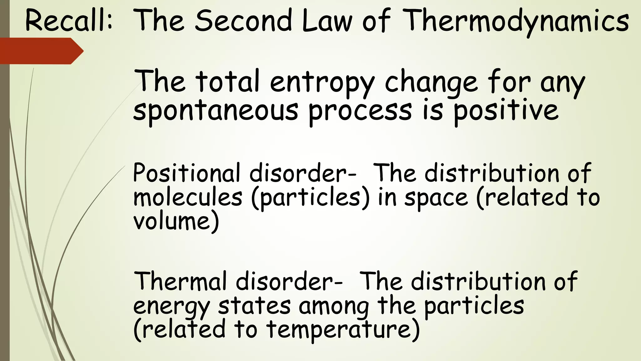 Chem 2 - The Second Law of Thermodynamics: Entropy and Heat IV | PPTX