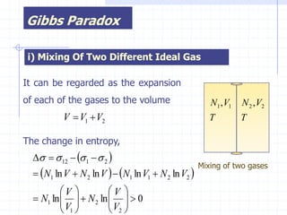 Entropy : statistical approach | PPSX