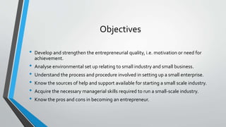 Entrpreneurial development programme | PPTX