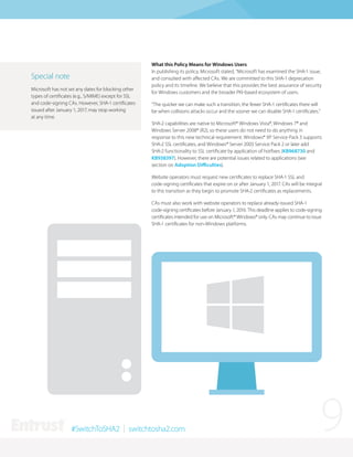 Switch to SHA-2 SSL - A Step-by-Step Migration Guide | PDF