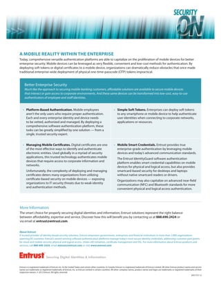 Entrust Mobile Security Solutions | PDF