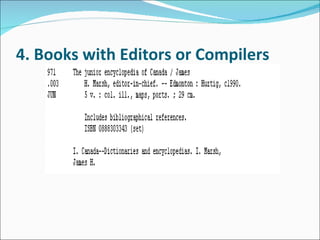 Catalogue Entry Format | PPT