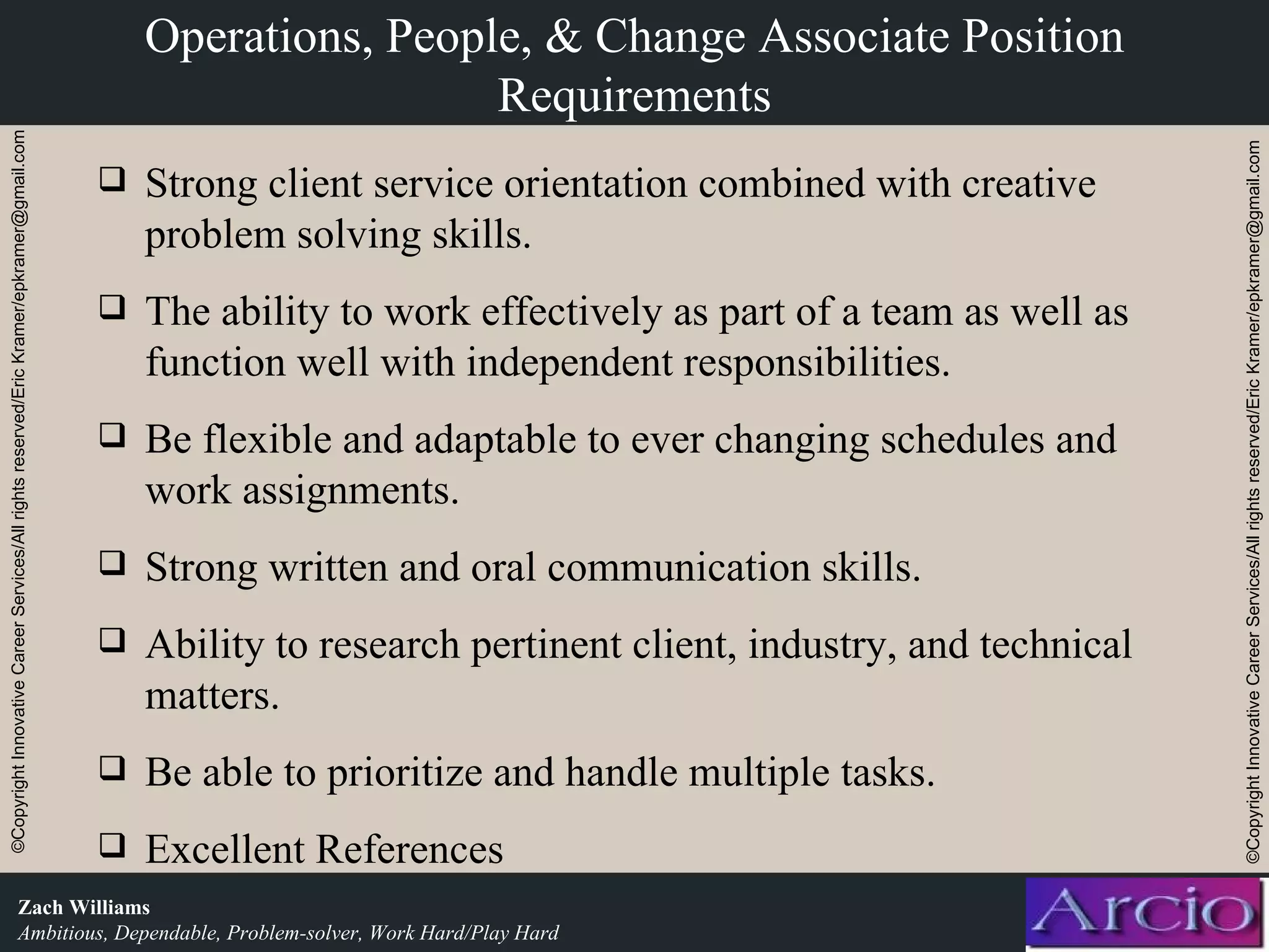 InterviewBest Presentation Example - Entry Level Operations People And ...