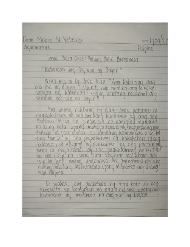 Artikulo na may Pamagat na "Kabataan ang Pag-asa ng Bayan".docx