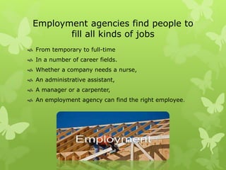 How Employment Agencies Work | PPTX