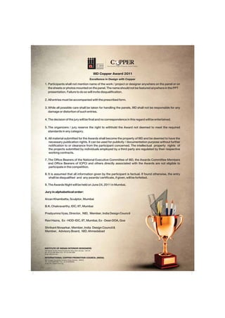 IIID Copper Award 2011 | PDF
