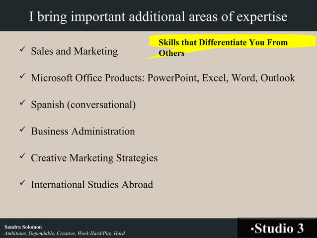 Entry level interview presentation (annotated) | PPT