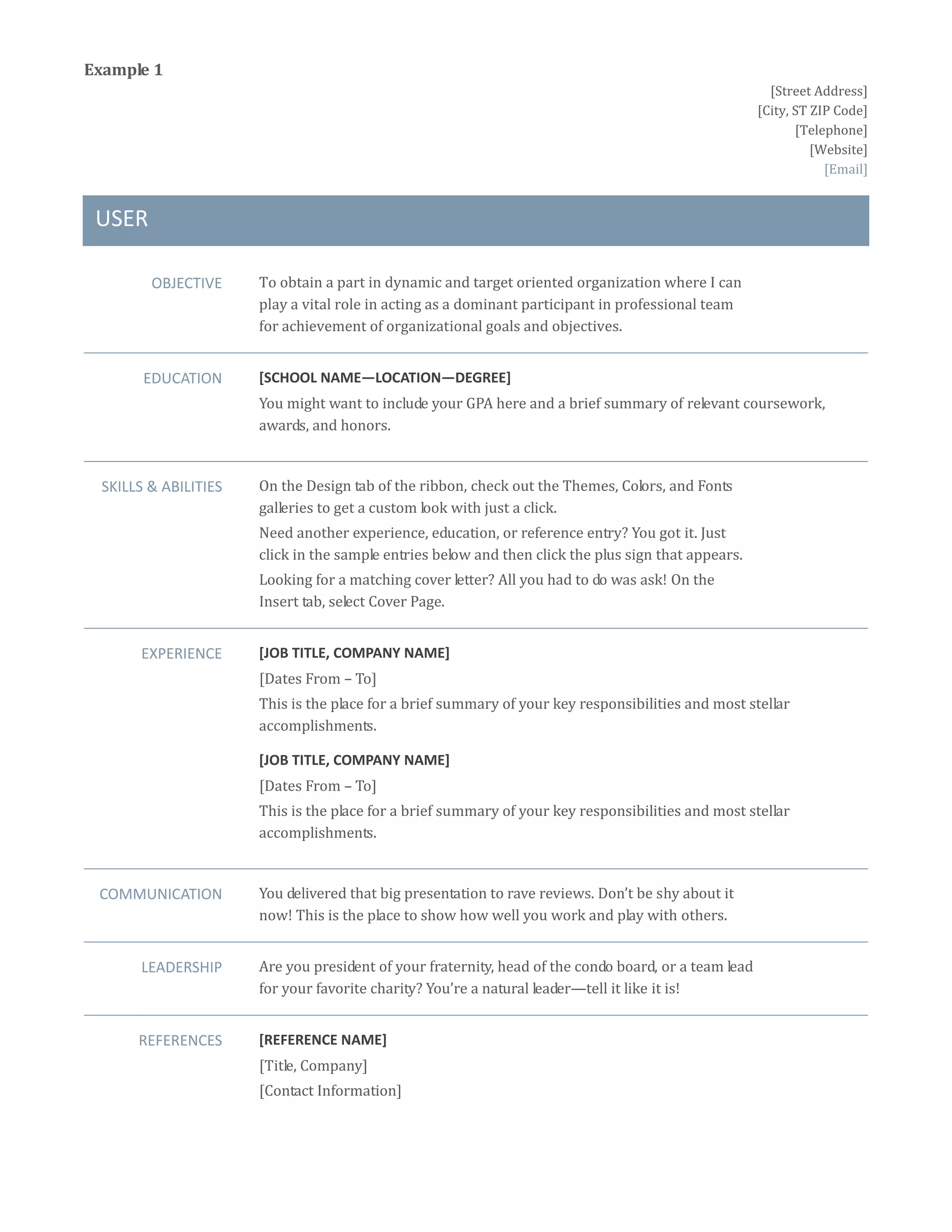 Entry level resume template! | PDF