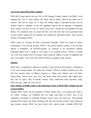 Entry modes of pran | PDF
