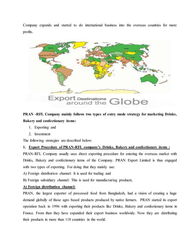 Entry modes of pran | PDF