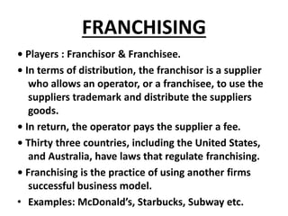 Entry strategies in international marketing | PPTX