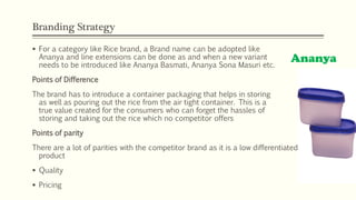 Entry strategy for branded rice in India - Keerthan G | PDF