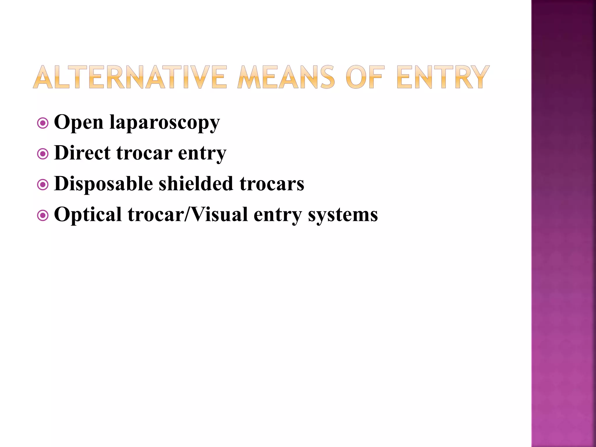 Entry technique with veress needle in Laparoscopy | PPTX
