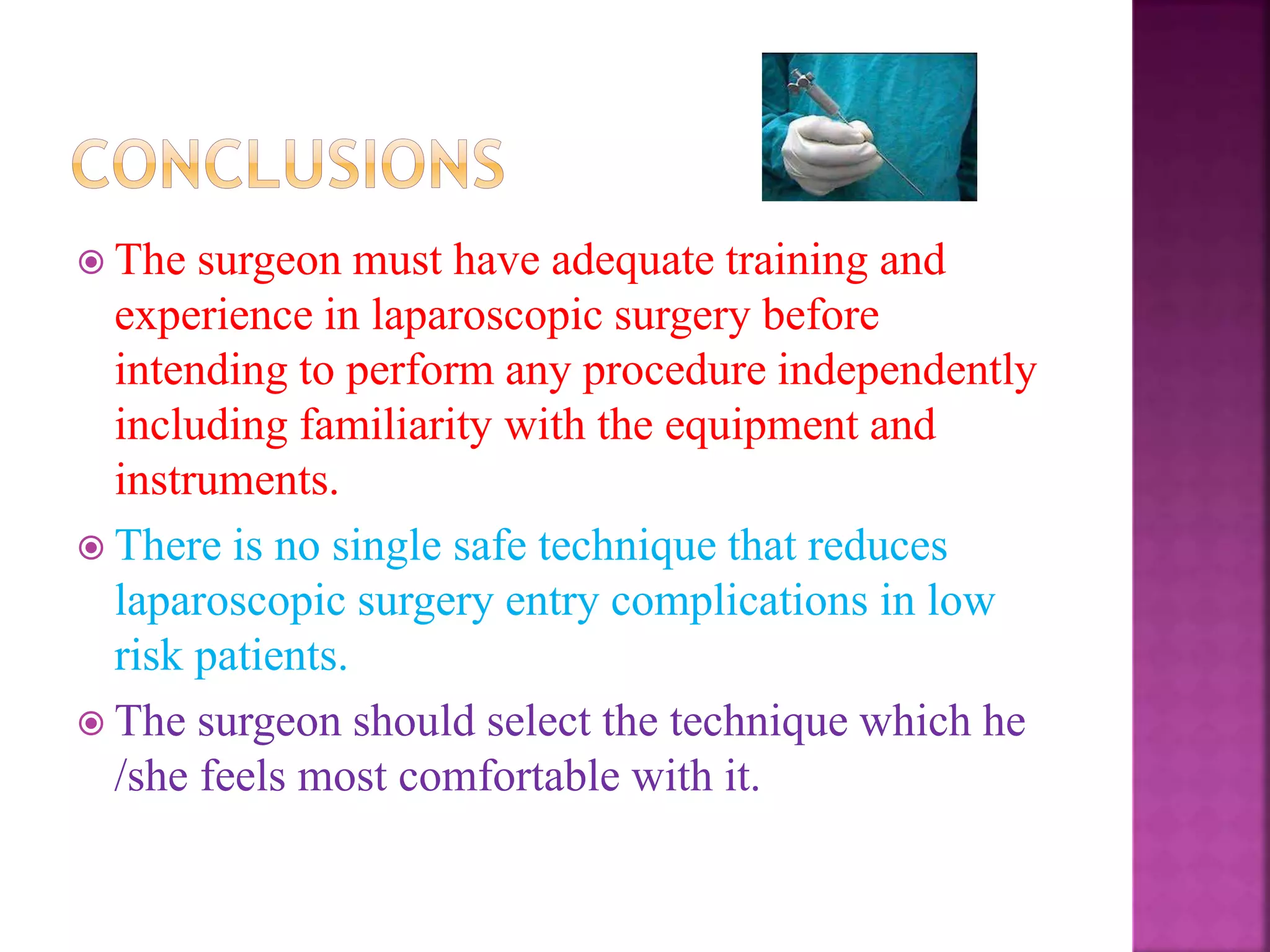 Entry technique with veress needle in Laparoscopy | PPTX