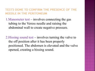 Entry technique with veress needle in Laparoscopy | PPTX