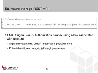 Layer 7: 2010 RSA Presentation on REST and Oauth Security | PPT