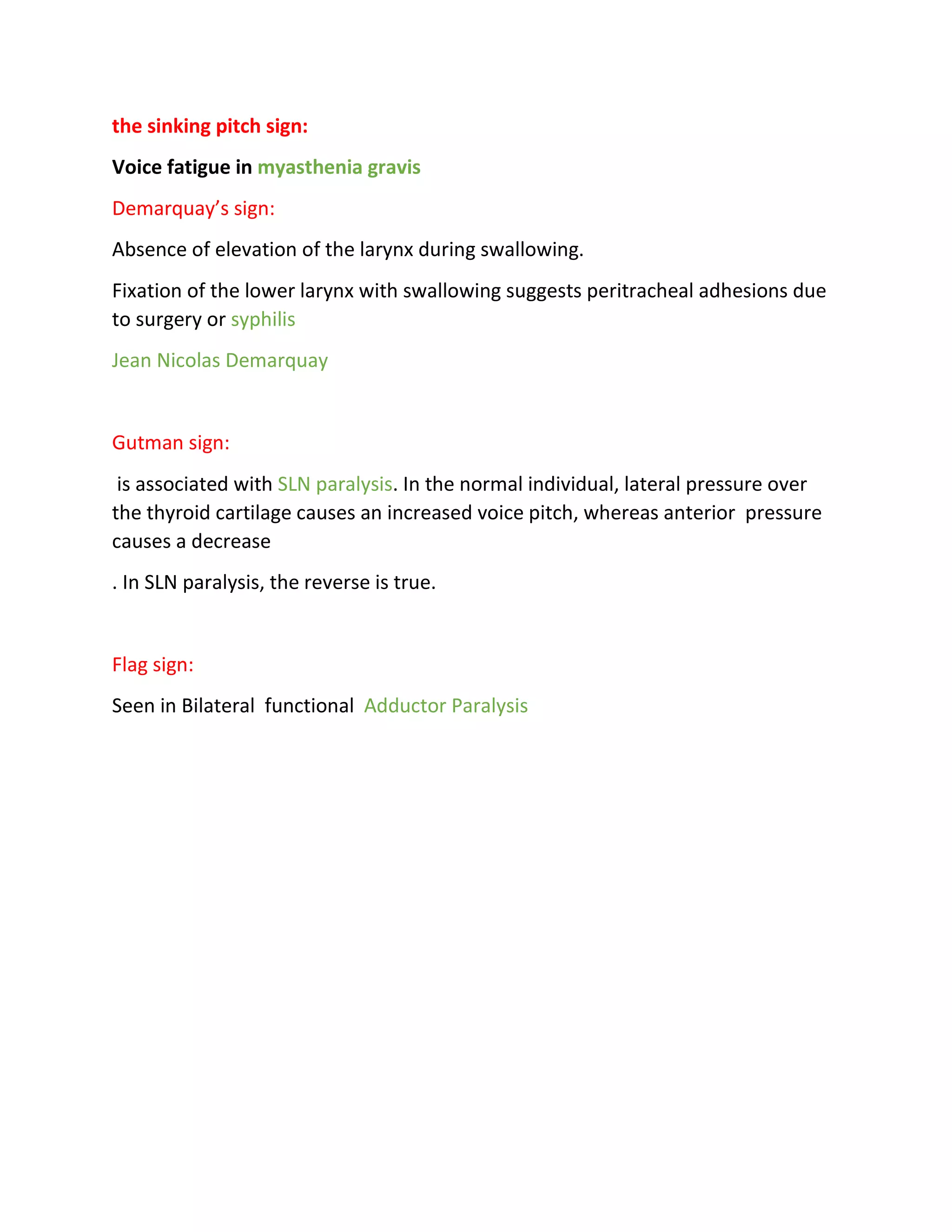 Ent signs by yassin hasan | PDF