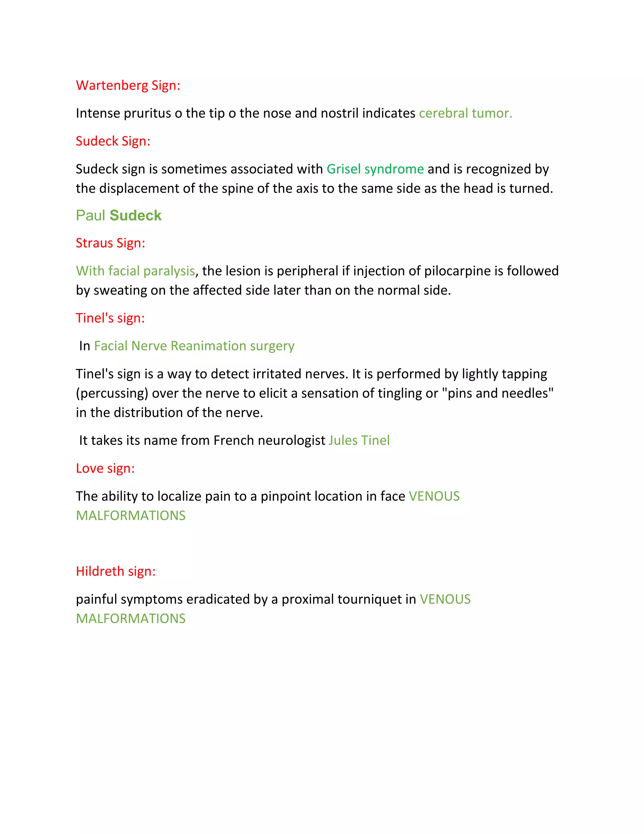 Ent signs by yassin hasan | PDF