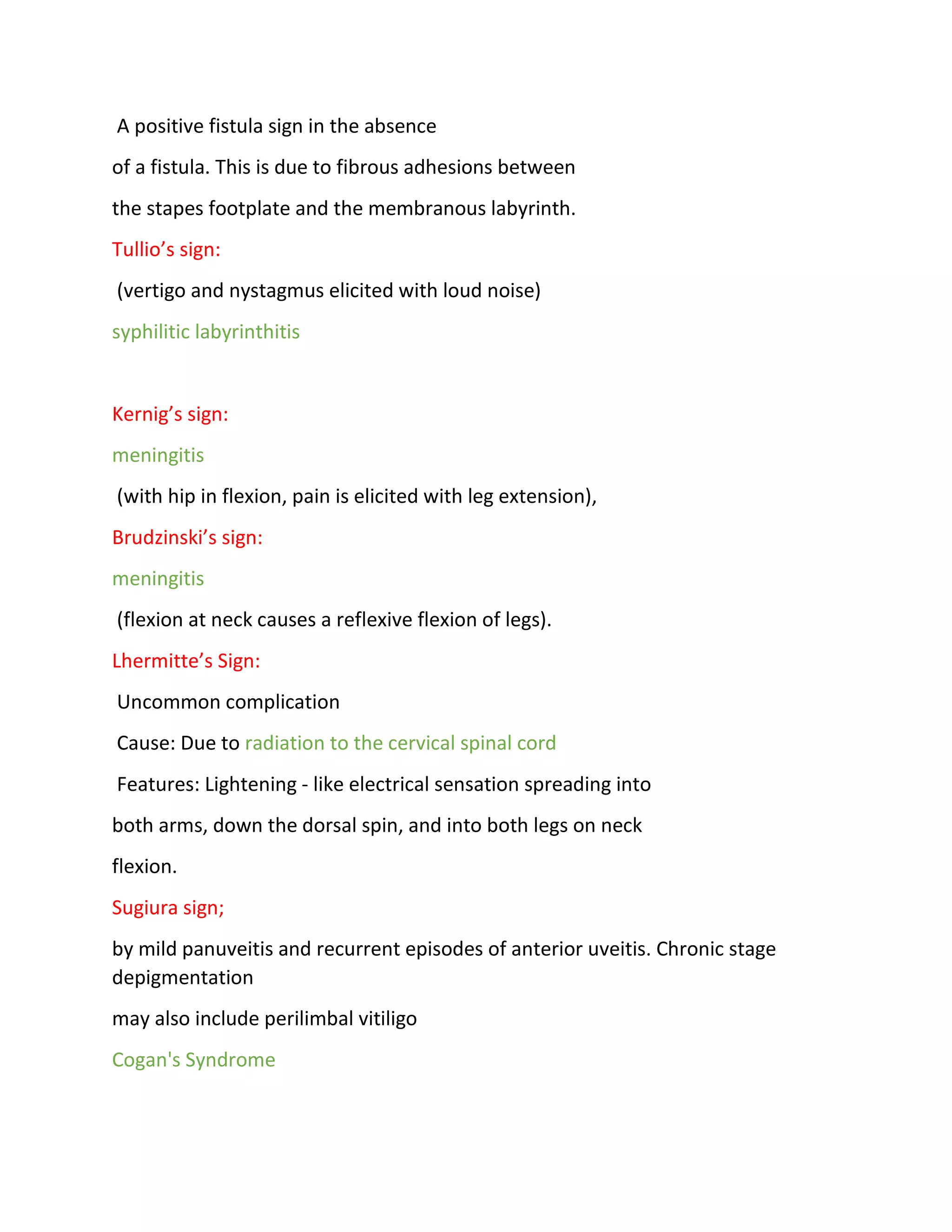 Ent signs by yassin hasan | PDF