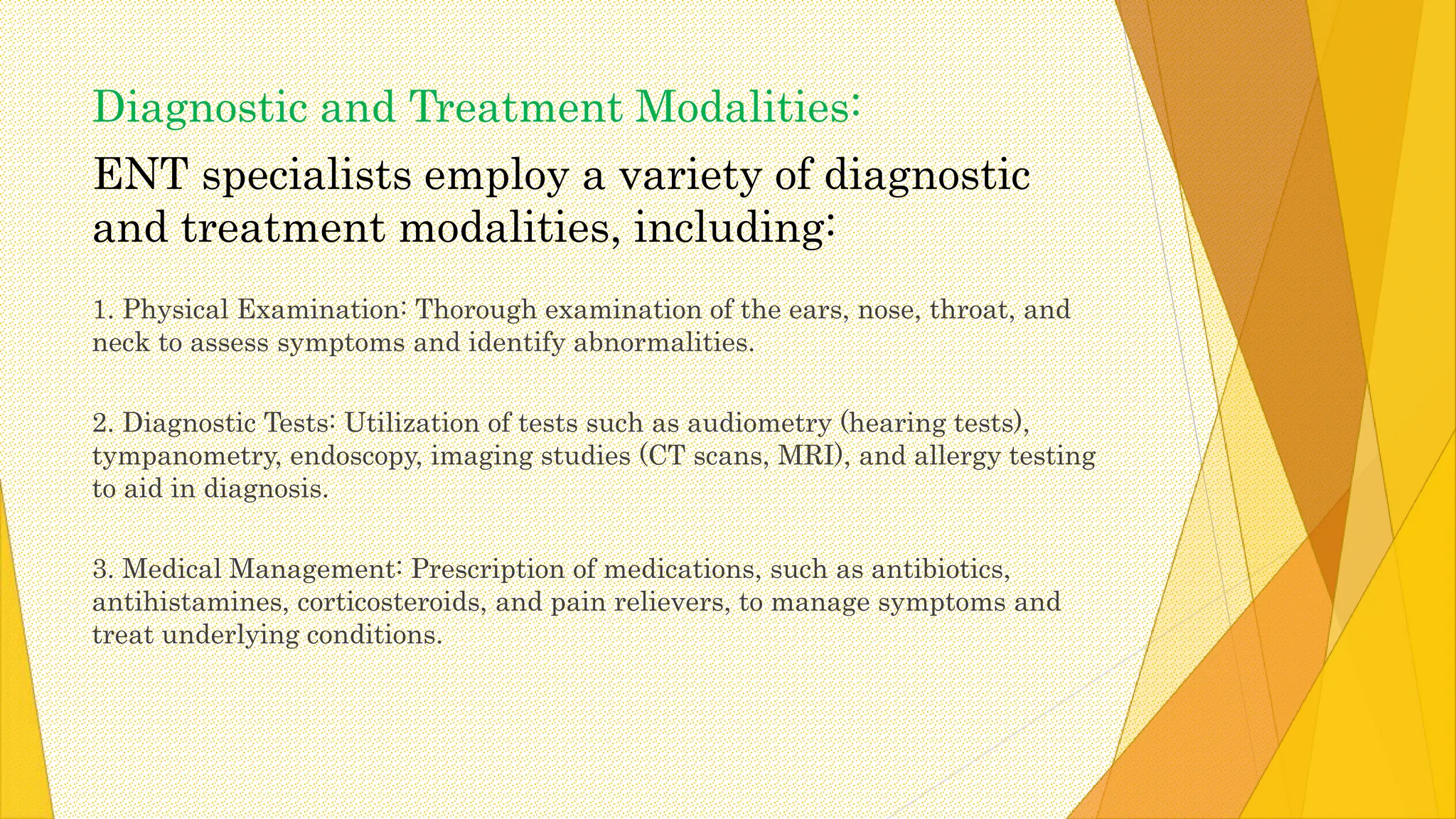 ENT specialist | Kumaran Medical Center | PPTX
