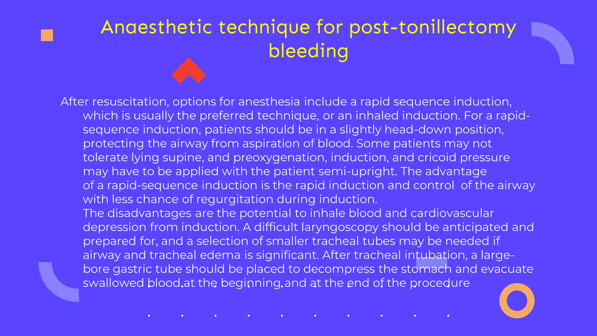 anaesthesia consideration for Ent surgery | PDF