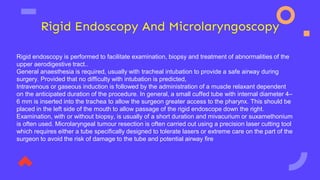 anaesthesia consideration for Ent surgery | PDF